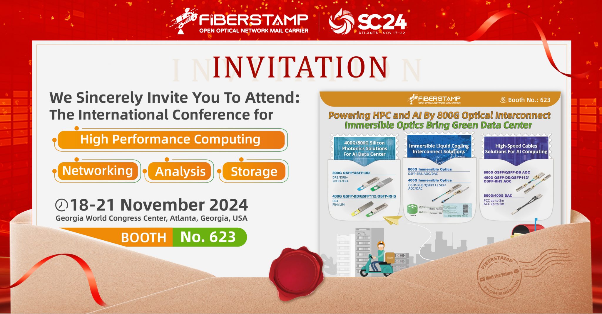 FIBERSTAMP will exhibit AI 800G high-speed AOC and DAC interconnect I/O ...